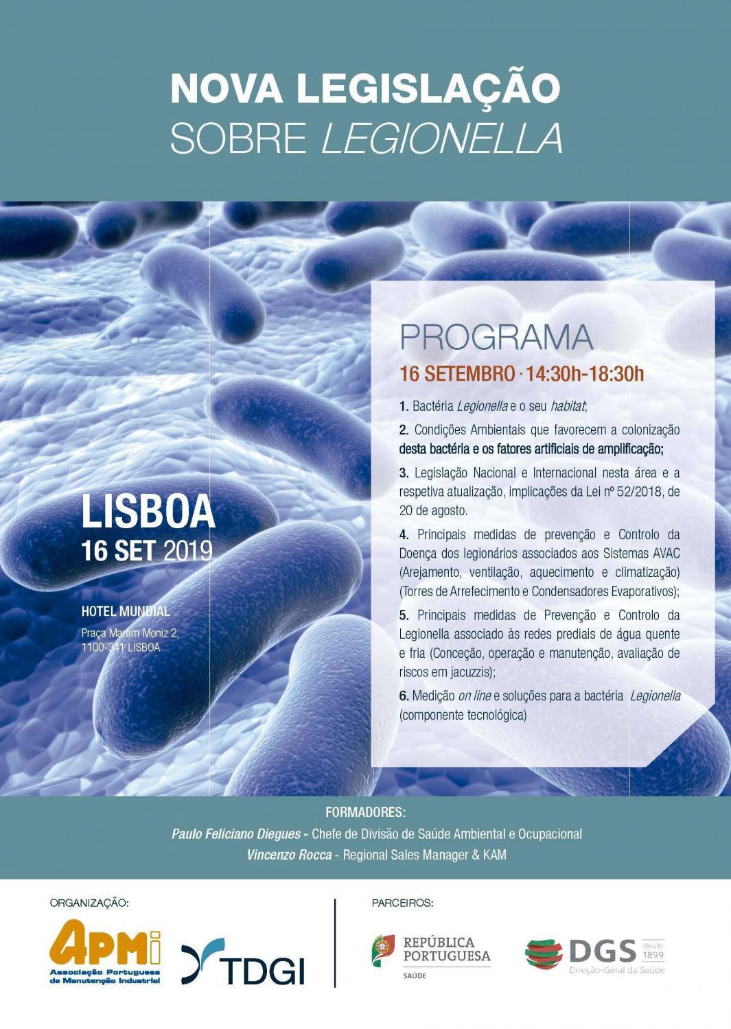 NEW LEGISLATION ON LEGIONELLA - TDGI - Tecnologia de Gestão de Imóveis, S.A
